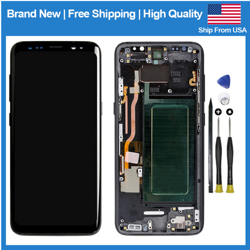 LCD Touch Screen Digitizer + Frame OEM For Samsung Galaxy S8 Plus SM ...