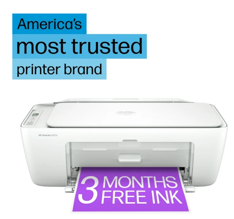 HP DeskJet 2852e Wireless All in One Color Inkjet Printer, Scanner ...