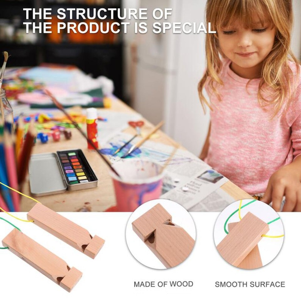 3pcs Train Whistle Toy DIY Painting Whistles Kids Musical Instrument ...