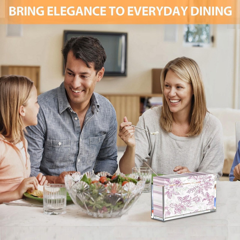 Acrylic Napkin Holder Guest Towel Holder Bathroom Napkin Holder Tray ...