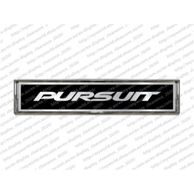 #793 BADGE TO SUIT FORD PURSUIT UTE CHROME CAR EMBLEM | eBay Australia