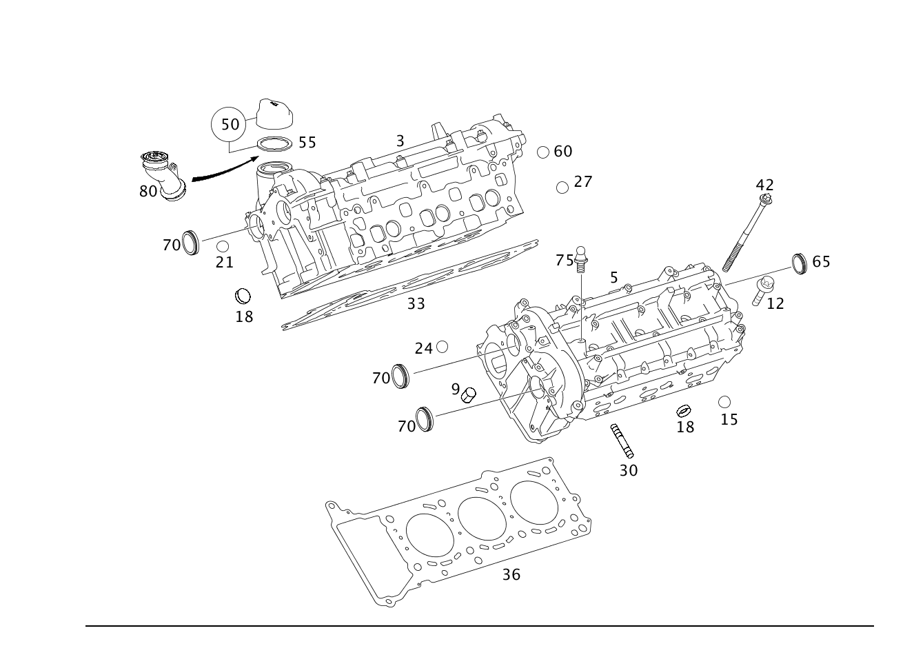 Original Mercedes-Benz/Chrysler OM642 Zylinderkopf - A6420100221 ...