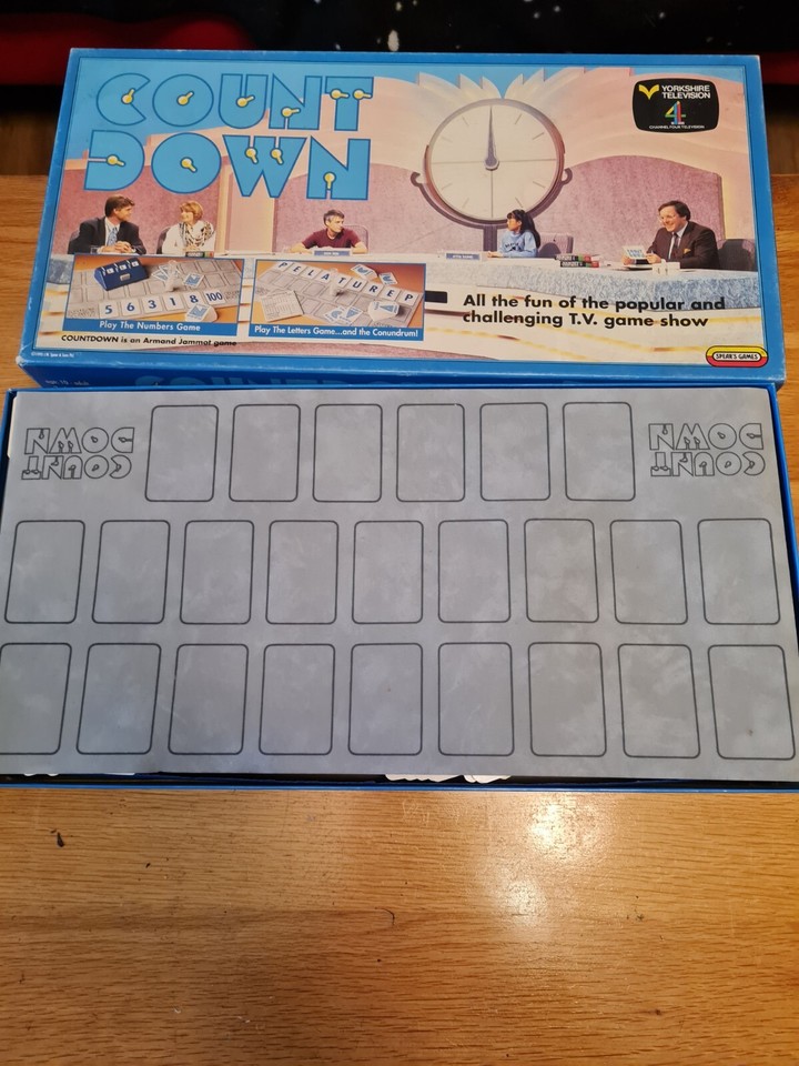 Vintage Countdown Board Game by Spear's Games 1993 Long Box Checked ...