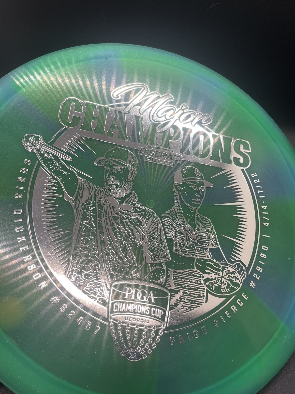 Discraft Buzzz Z 177g Disc Golf Green Major Champions Cup Chris ...