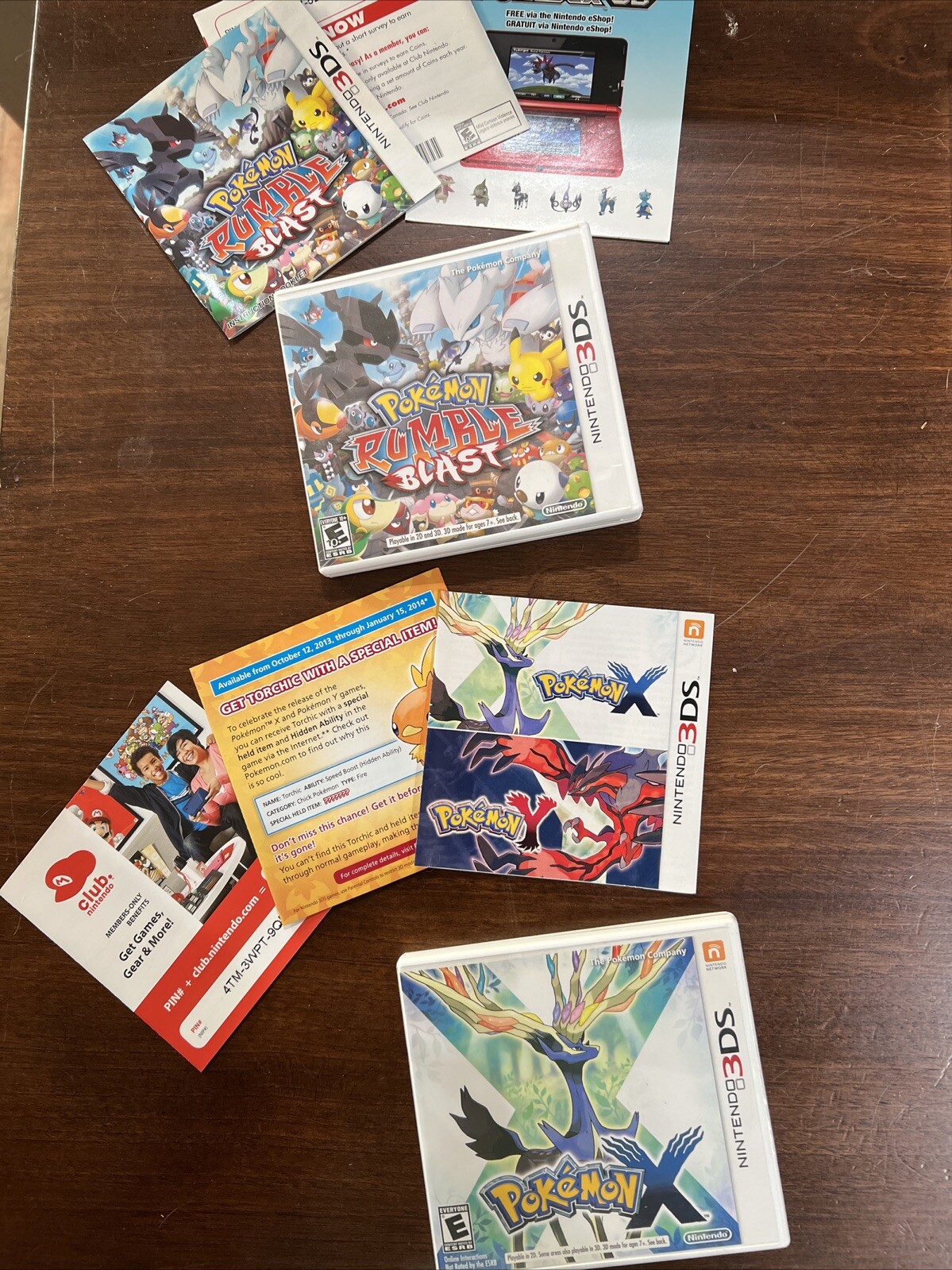 2 Pokemon Nintendo 3DS EMPTY CASE NO GAMES | eBay