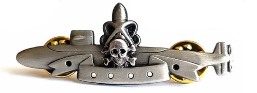 SKULL US NAVY SUBMARINE NUCLEAR DETERRENT Patrol Badge Oxidized Pin | eBay
