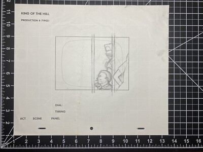 King OF The Hill Production Art - Hank and Bobby character layout ...