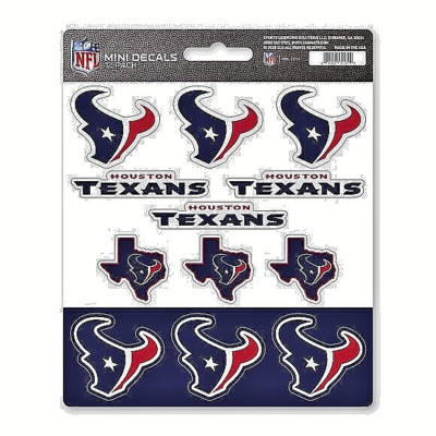 Houston Texans NFL Vinyl Die-Cut Sticker Set / Decal Sheet *Free ...