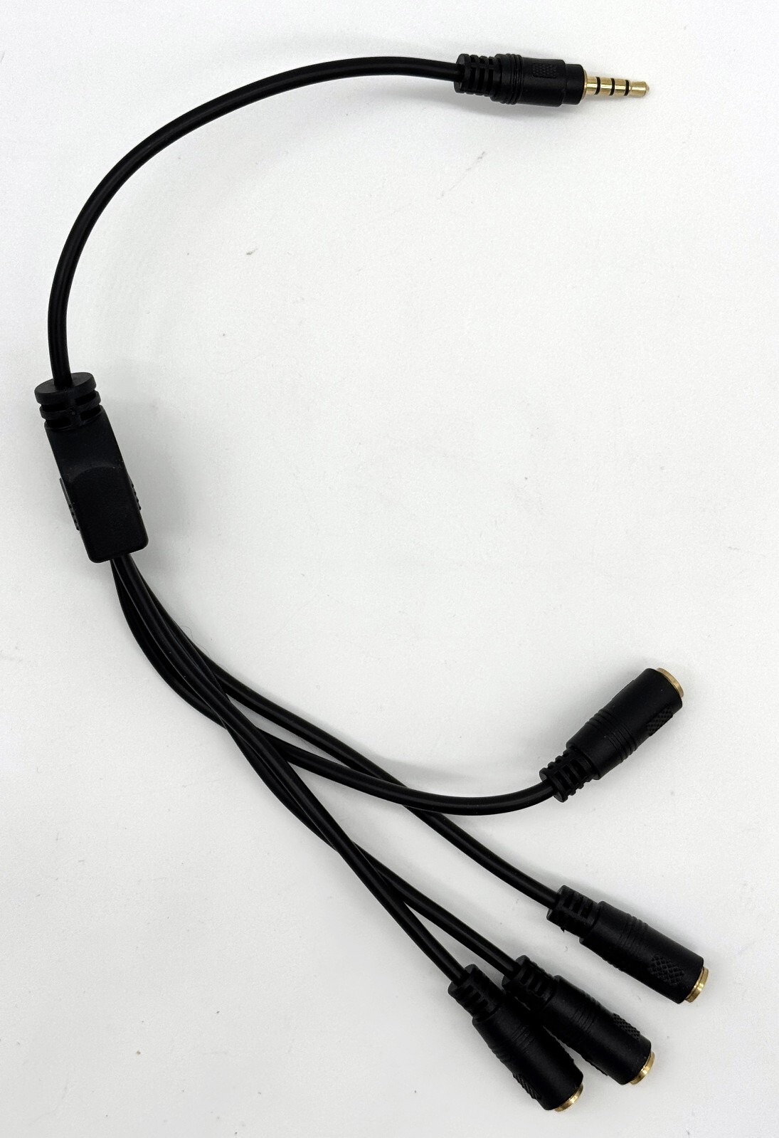 3.5mm Splitter Mic and Audio Cable, 3.5mm Headphone Splitter 1:4 Male ...