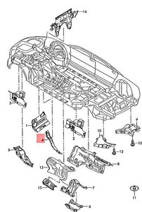 Genuine AUDI A8 S8 quattro 4E2 4E8 Underbody Trim 4E0825643E | eBay