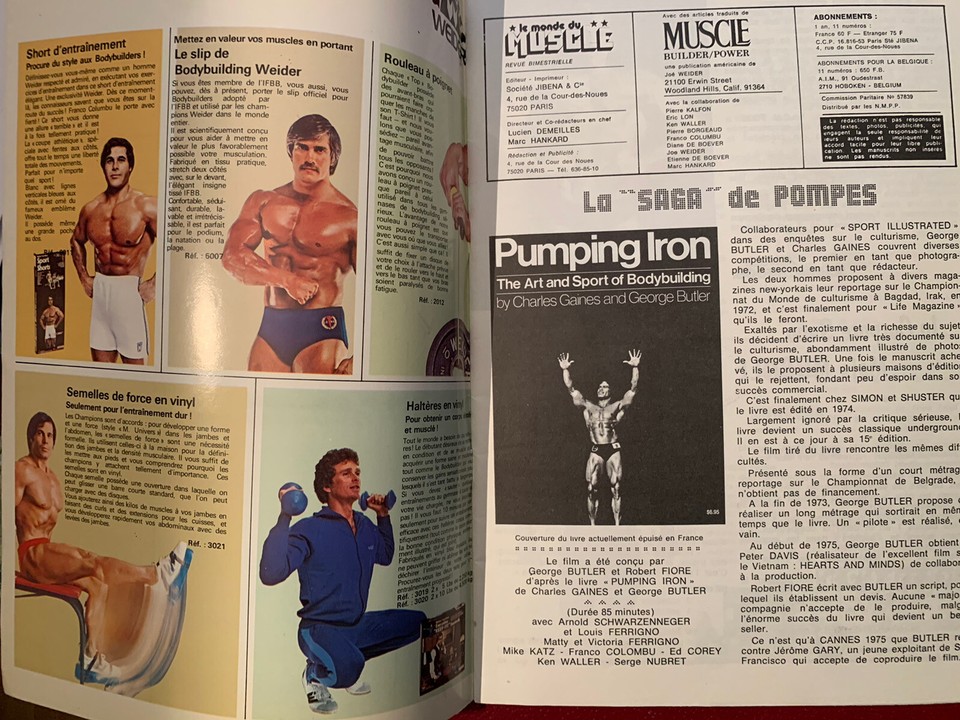 LE MONDE DU MUSCLE n°11 - 1977 - ARNOLD SCHWARZENEGGER - KEN WALLER | eBay