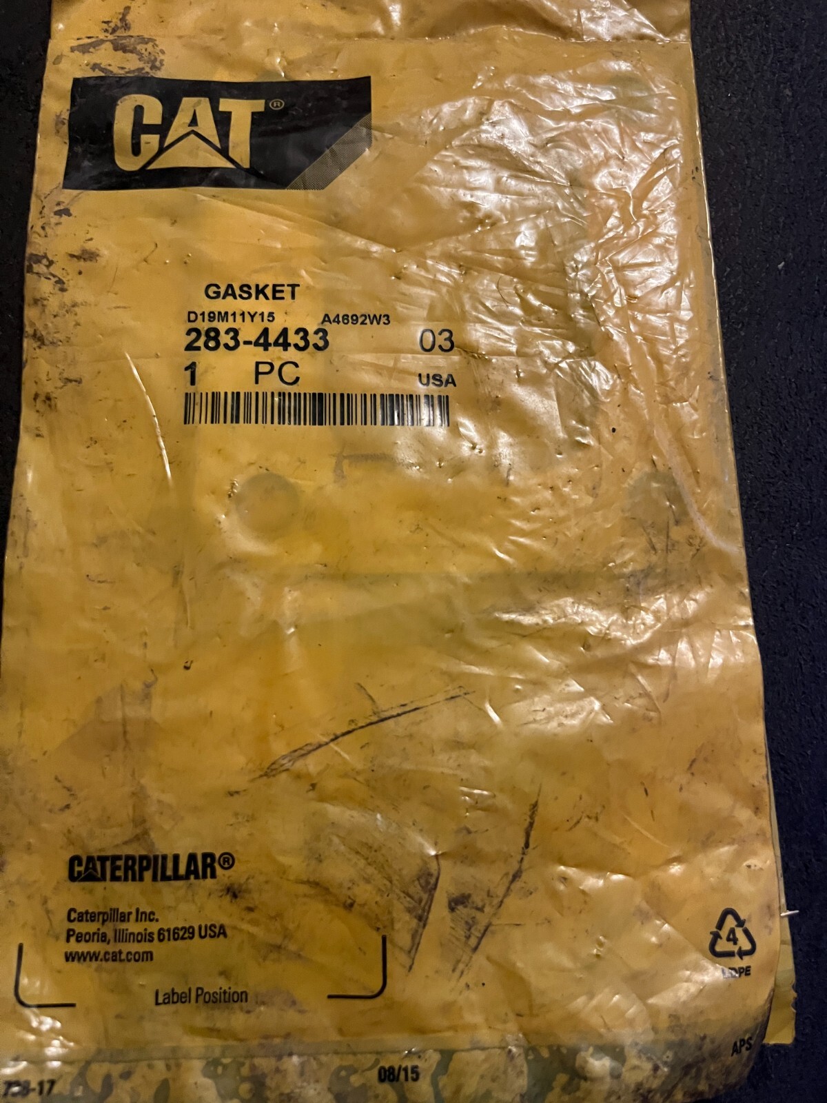 Original Caterpillar Cat 283-4433 Gasket OEM 2834433 | eBay