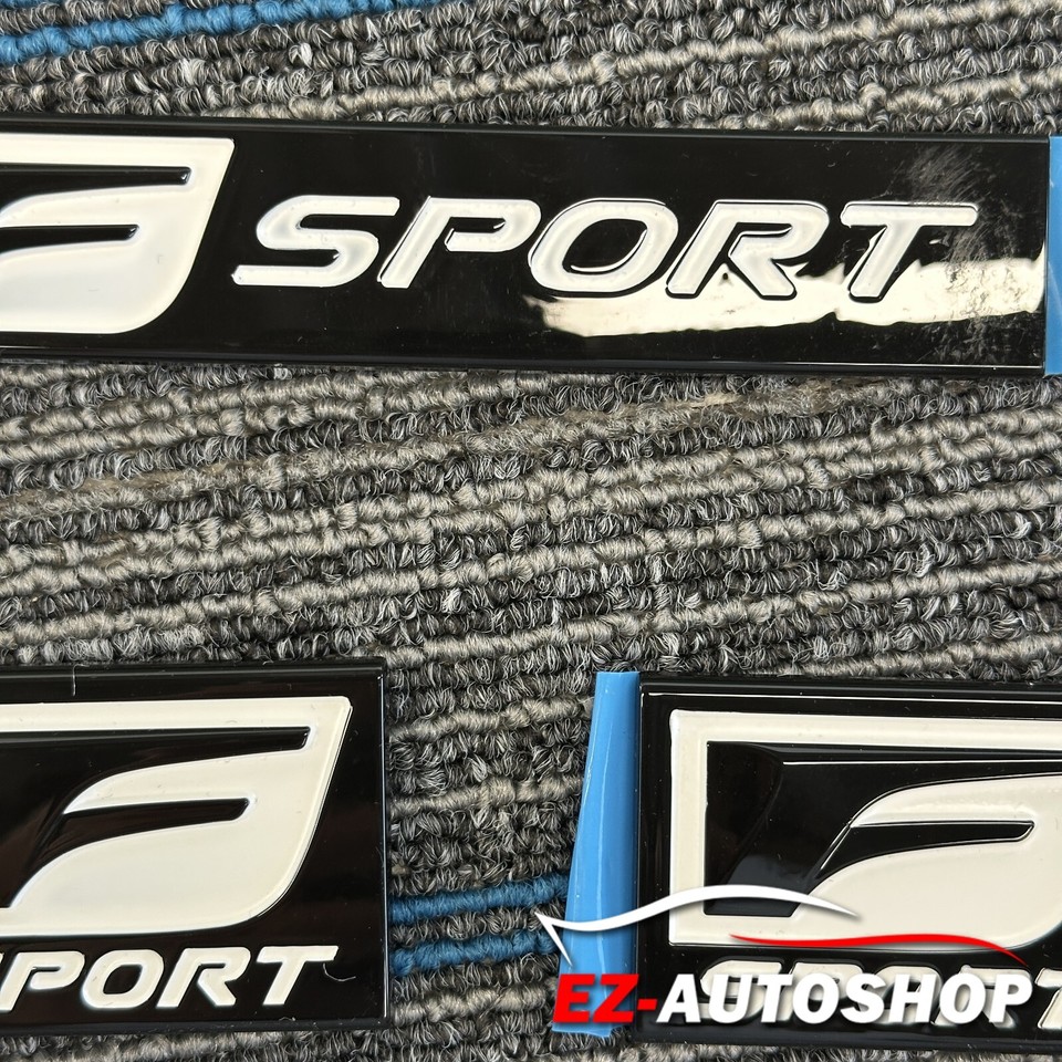 3PCS Trunk Fender Side Bumper Roof Badge F-Sport Emblem For IS250 350 ...