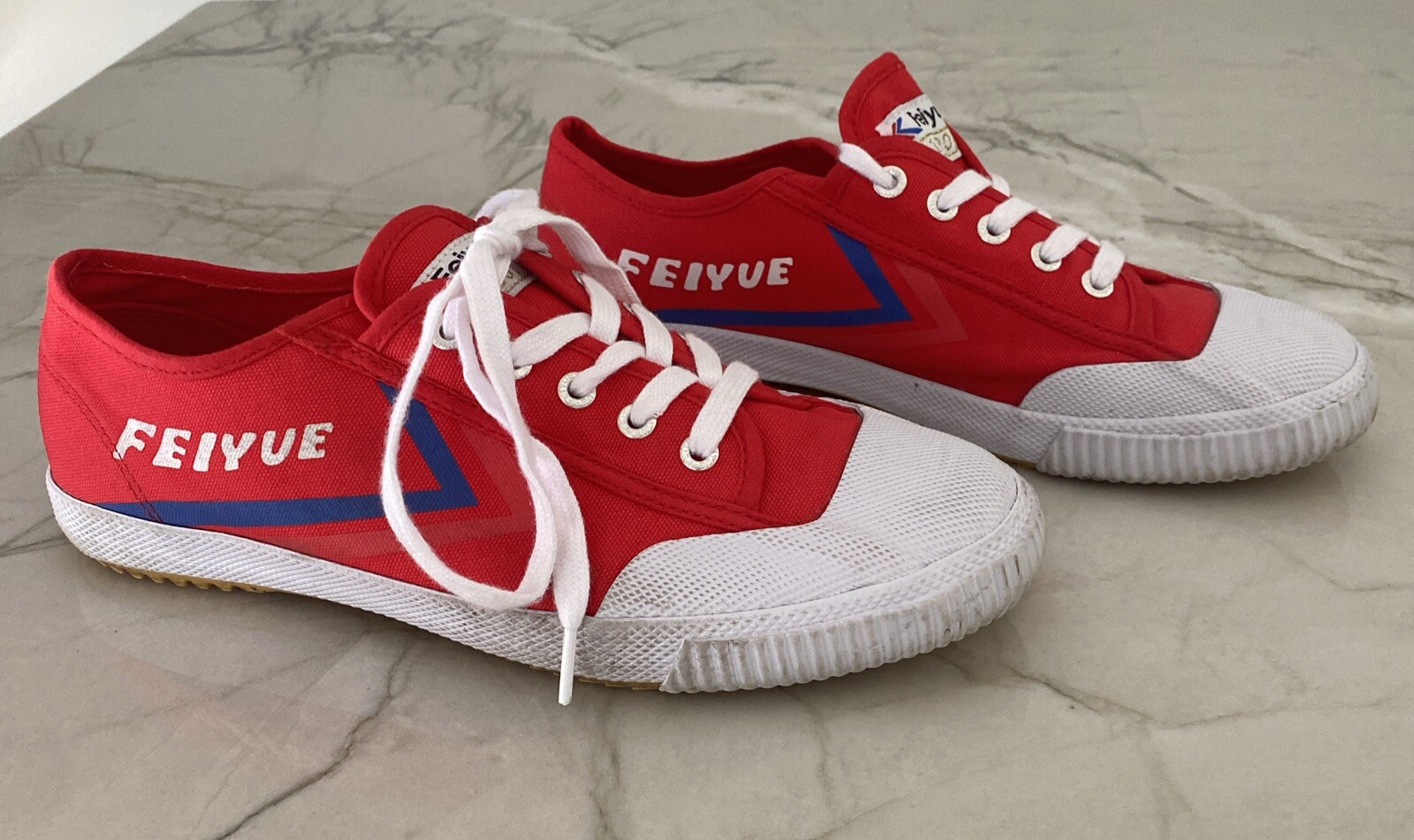 Feiyue 1920 Canvas Shoes Red with white Rubber Sole Size 10 Mens ...