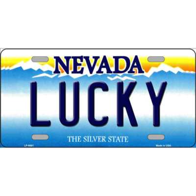 Lucky Nevada Novelty Metal License Plate Tag LP-9561 | eBay