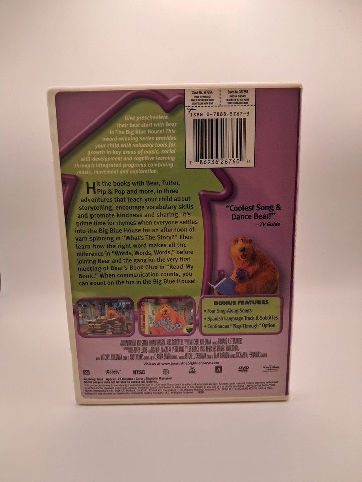 Bear in the Big Blue House DVD - Storytelling with Bear Disney Jim ...