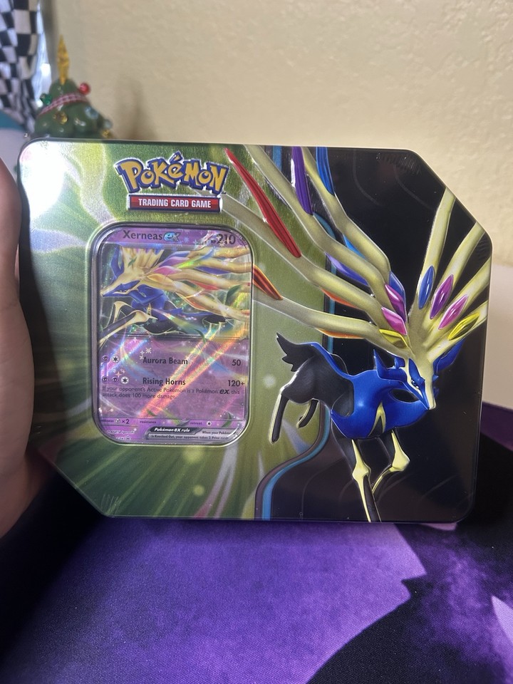 Pokemon TCG: Azure Legends Tin - 5 Packs Xerneas In Hand!! Sealed Ship ...