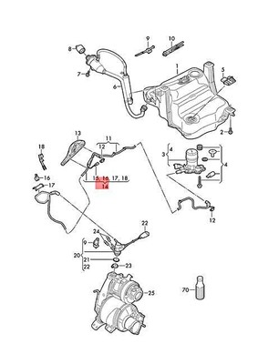 Genuine VW Metering Line For Reducing Agent Injector 3Q0131984AD | eBay