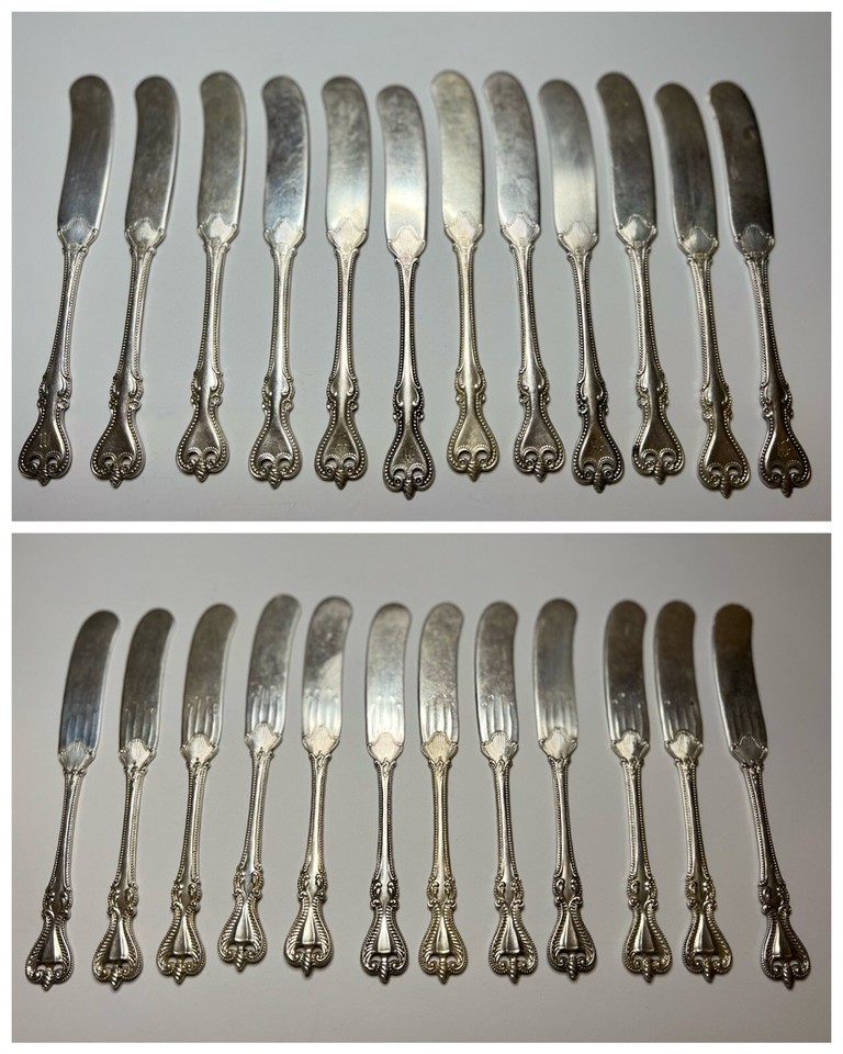 TOWLE OLD COLONIAL Pattern 1895 Sterling Silver Silverware 84 Pieces ...