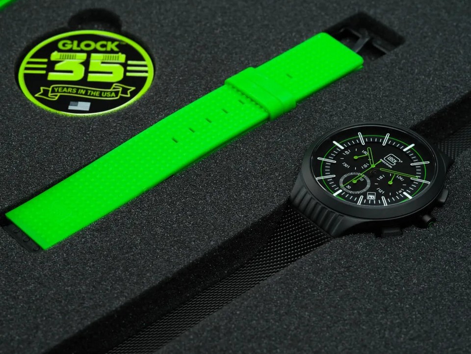 Glock Limited Edition Precision 35th Anniversary Titanium Solar Chrono ...