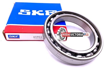SKF 61914 DEEP GROOVE BALL BEARING, OPEN TYPE, NO SEALS 6914 70x100x16 ...