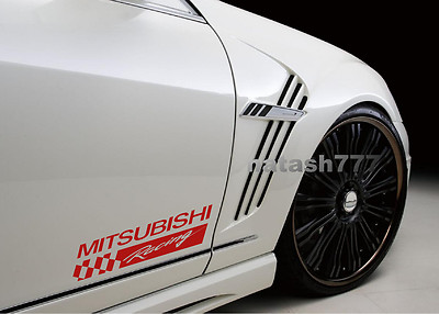 2 - MITSUBISHI RACING SPORT Motorsport Vinyl Decal sticker emblem logo ...