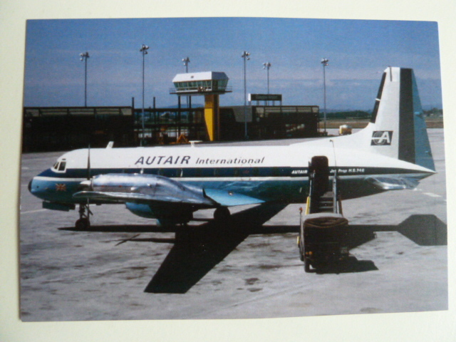 Autair International, HS748, G-ATMJ, at Glasgow Airport, 1966, new ...