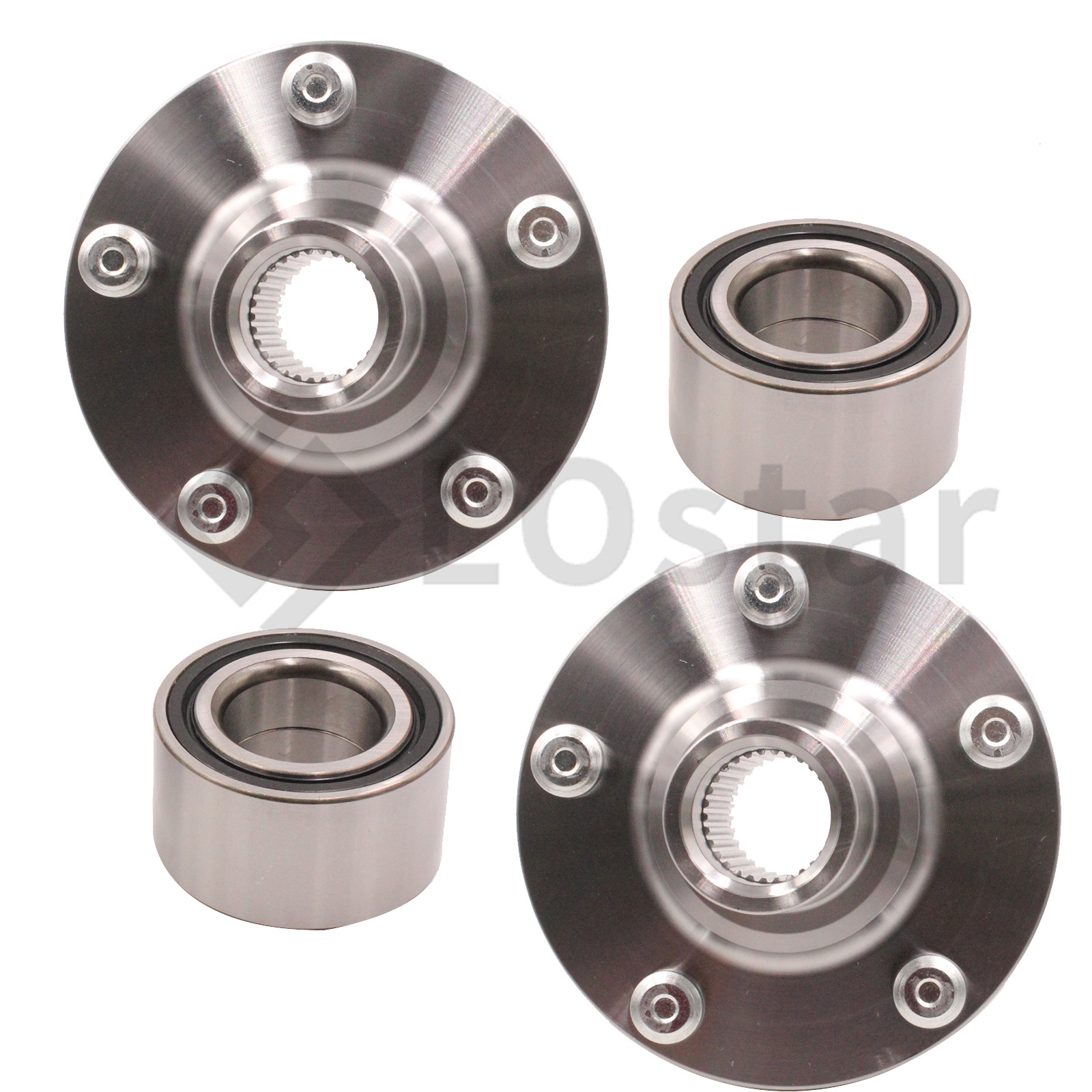 Pair(2) Front Wheel Hub & Bearing Set Fits Lexus ES330 ES350 Toyota ...