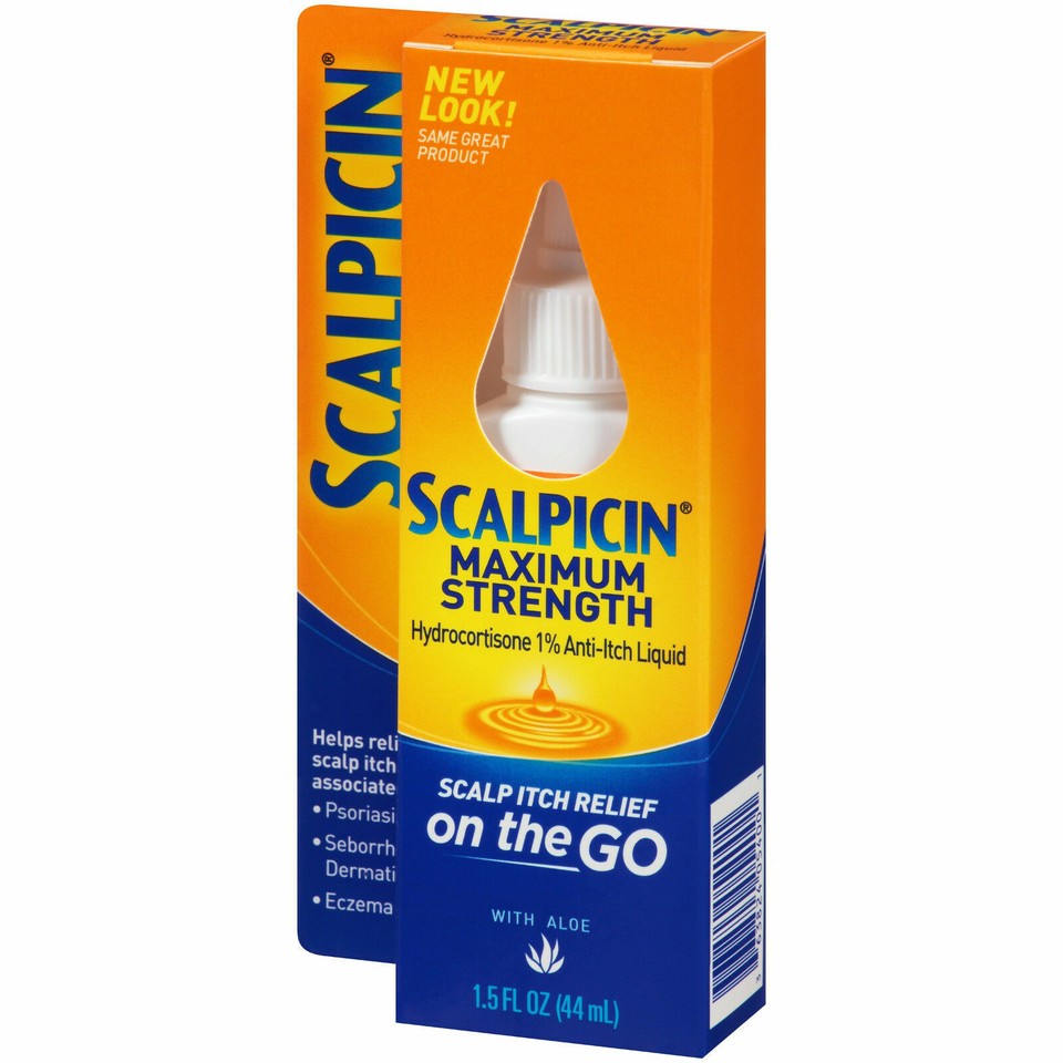 Scalpicin SCALP ITCH RELIEF ON THE GO w/ ALOE Anti-Itch Liquid Maximum ...