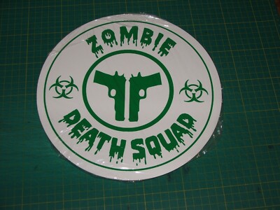 Zombie Death Squad 10" round PVC Sign. | eBay