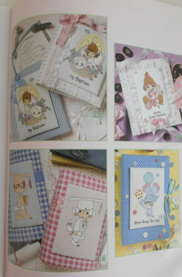 8 Books Precious Moments Counted Cross stitch & Iron On Designs | eBay