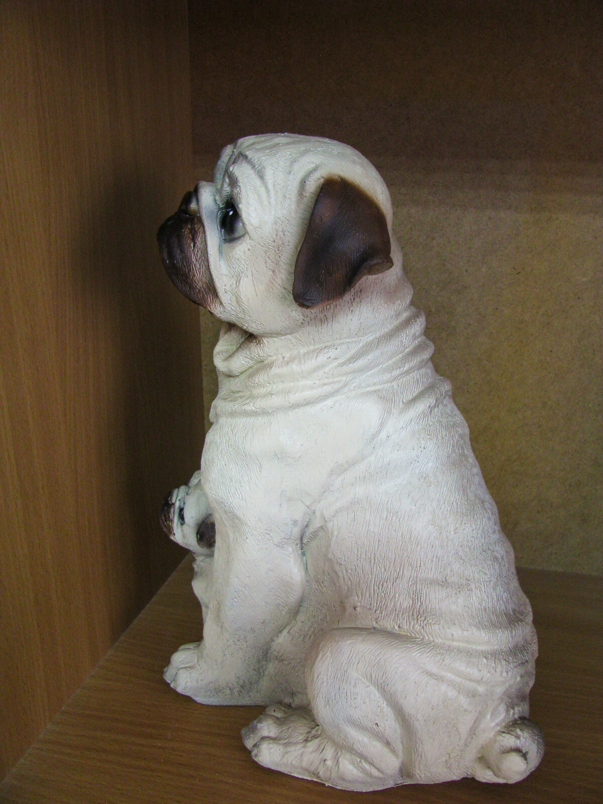 Piggy Bank Adult Pug Dog Figurine Large Statue Money Coins Box ...