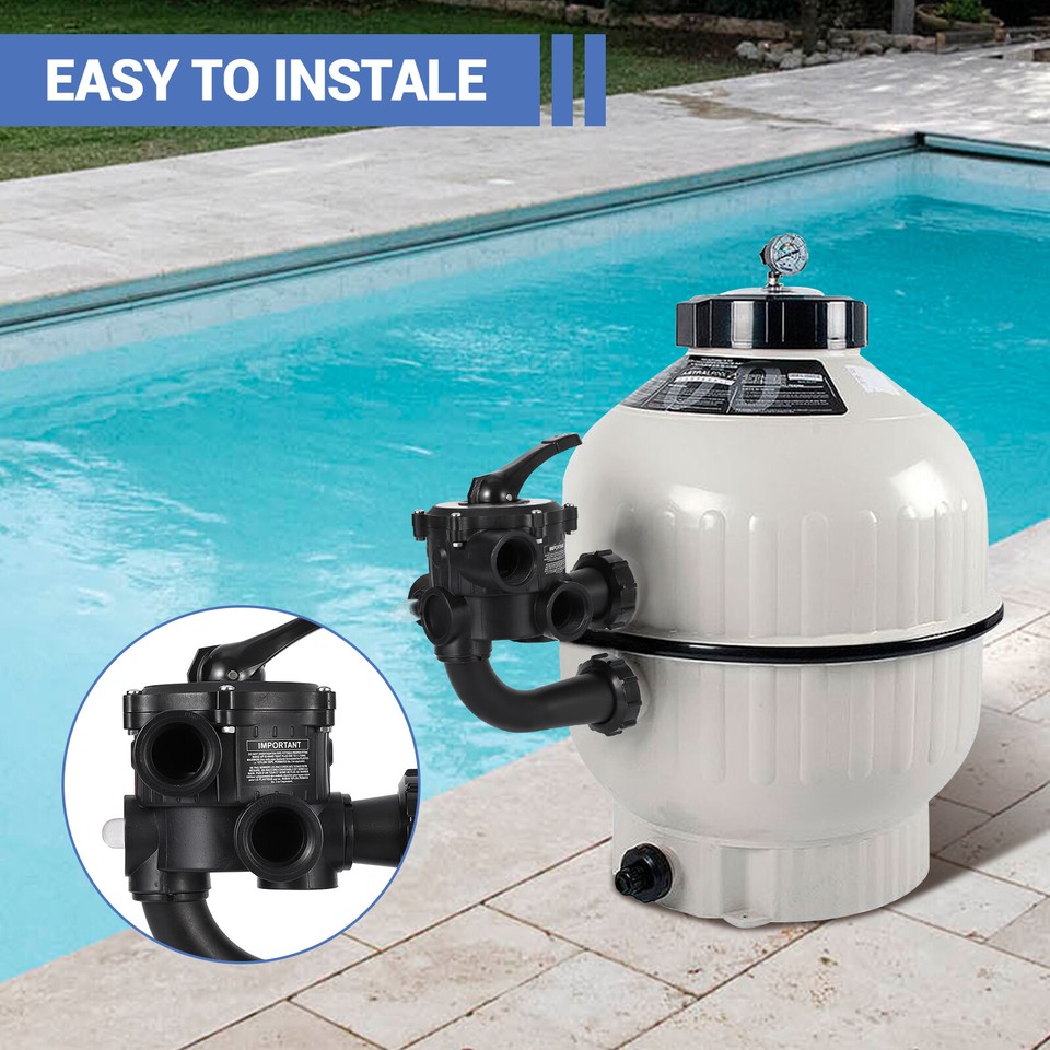 Vari-Flo XL Multiport Valve with 1-1/2" Ports for DE Filters Hayward ...