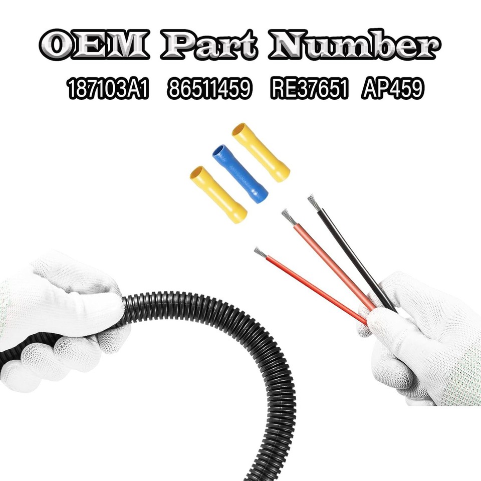 3-pin Auxiliary Power Connector Kit 187103A1 For John Deere 9430, 9530T ...