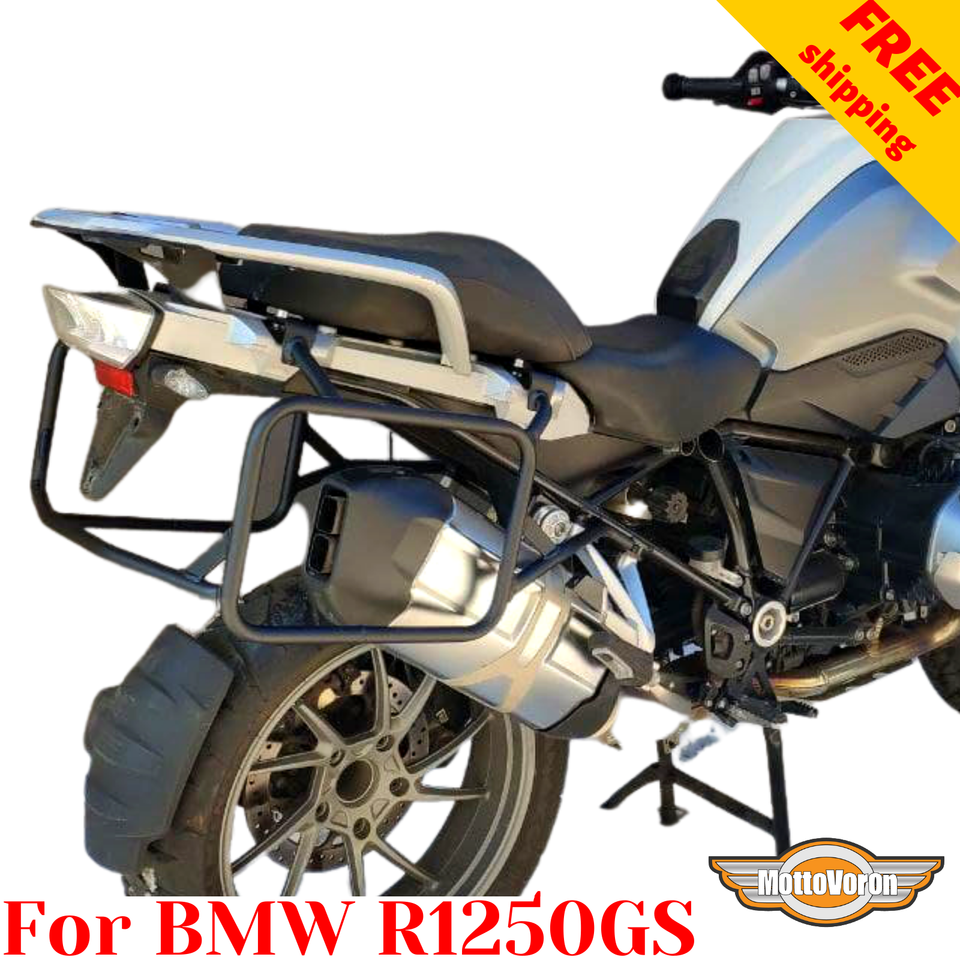For BMW R1250GS Pannier rack R 1250 GS Side carrier for cases or soft ...