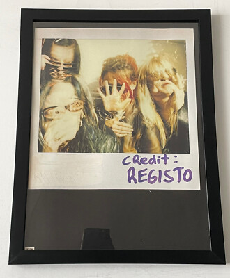 Vintage 1992 L7 Band Polaroid Photo by Registo Rare Framed Picture ...