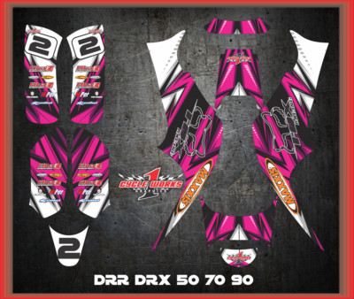 DRR DRX 50 70 90 ATV QUAD SEMI CUSTOM GRAPHICS DECALS detox3 girly | eBay