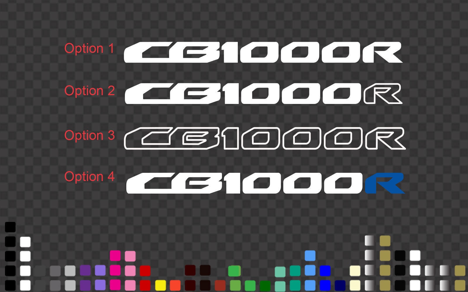 HONDA CB 1000R Motorbike Sticker Decal Tank Race fairing Boat many ...