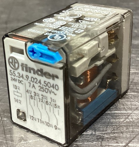 Finder 55.34.9.024.5040 Relay 7A 250V 24VDC NOS SURPLUS | eBay