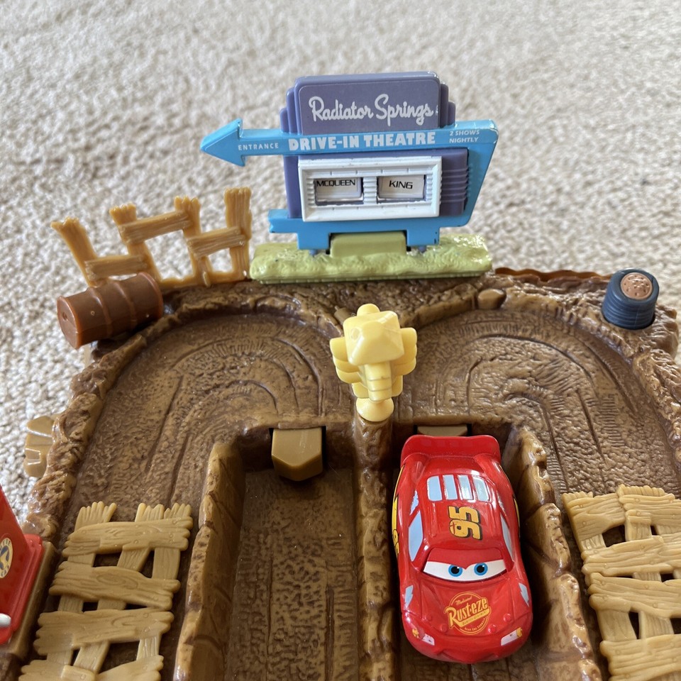 Radiator Springs Disney Pixar Cars Drive In Theater Track Playset ...