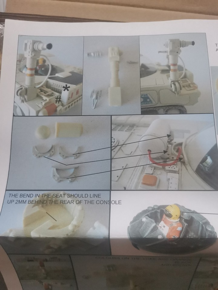 RARE 1/32 SPACE 1999 MOONBASE LASER DEFENCE TANK TYPE 3 MODEL KIT UNCL ...