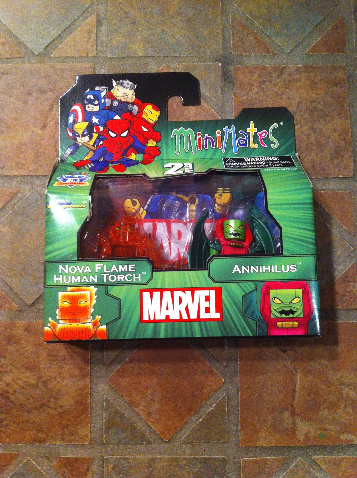 Marvel Minimates ANNIHILUS & NOVA FLAME HUMAN TORCH TRU Wave 15 ...