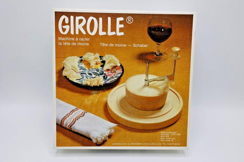 Vintage GIROLLE Wooden Rotary Cheese Shaver Cutter Tete de Moine ...
