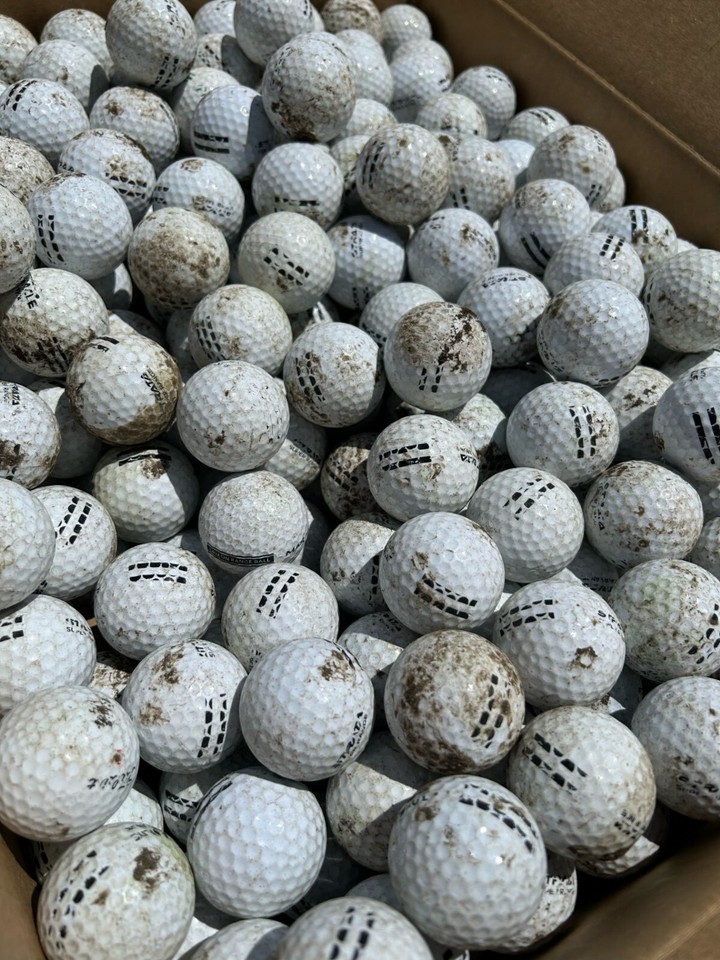 600 Used Range Balls Hit Away Golf Ball Practice Shag Bag D Grade AA | eBay