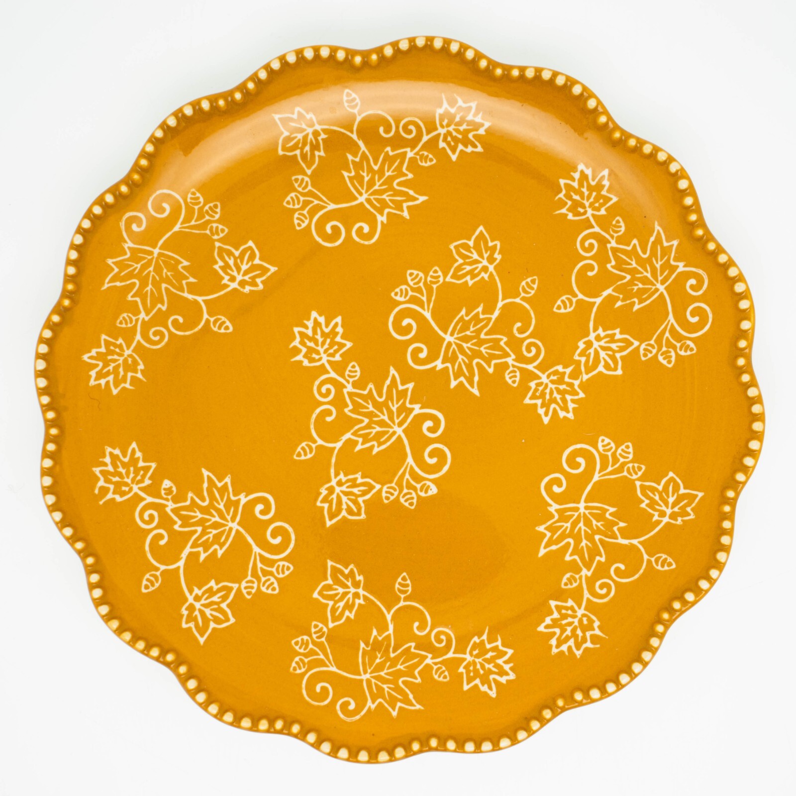 Temptations by Tara Floral Lace Salad Dessert Plate Orange 8" | eBay