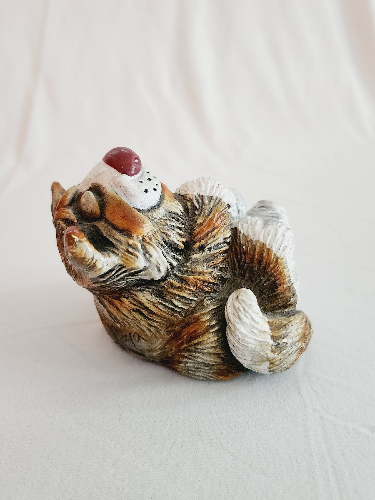 Vintage John Raya Beasties of the Kingdom Casey Tabby Cat Figurine | eBay