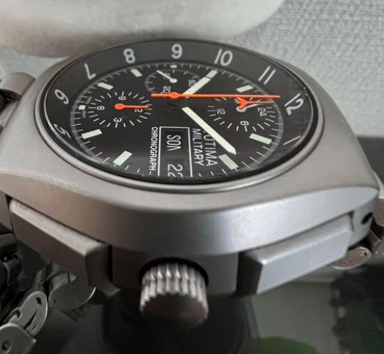 Tutima+Military+Chronograph+798-02+Automatic+Steel+Black+Dial+Men%27s ...