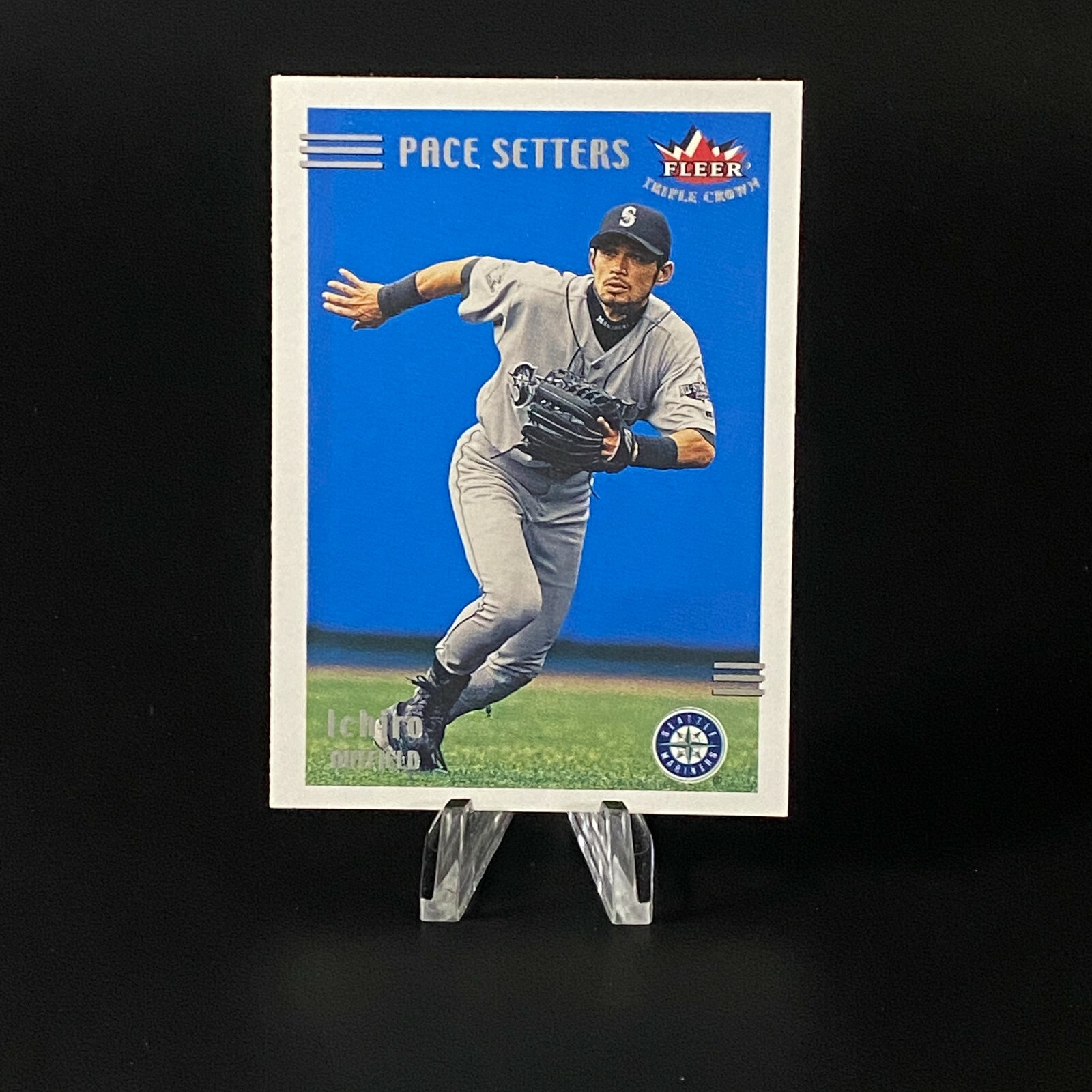 Ichiro 2002 Fleer Triple Crown Pace Setters #265 - Seattle Mariners ...