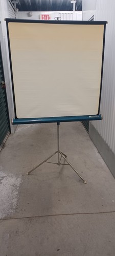 Vintage 1960's Radiant 30"X40" Movie Projector Screen W/Folding Tripod ...