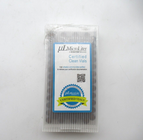 Wheaton Microliter 11-6200 Flacon 11mm Amber W / Patch Snap 12x32mm 100 ...